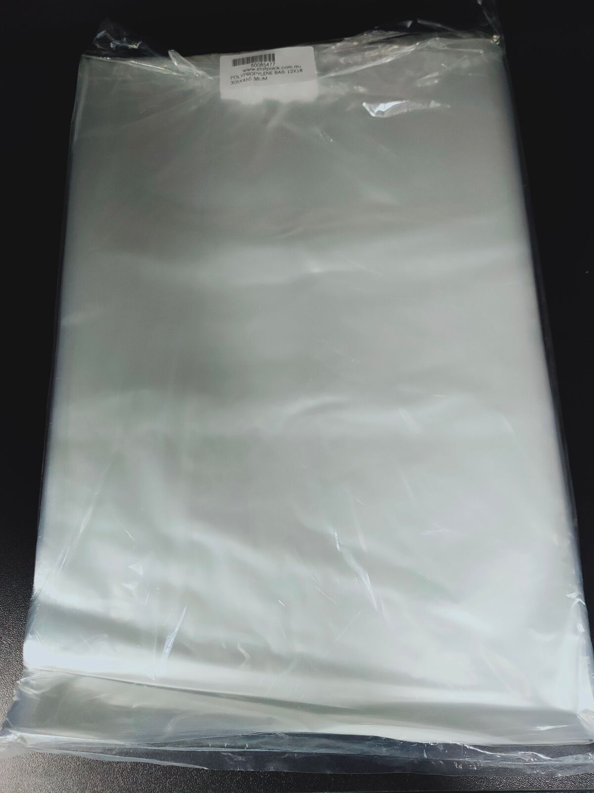 POLYPROPYLENE BAG 12X18 305X460 38UM POLYPROPYLENE BAG 12X18 305X460 38UM